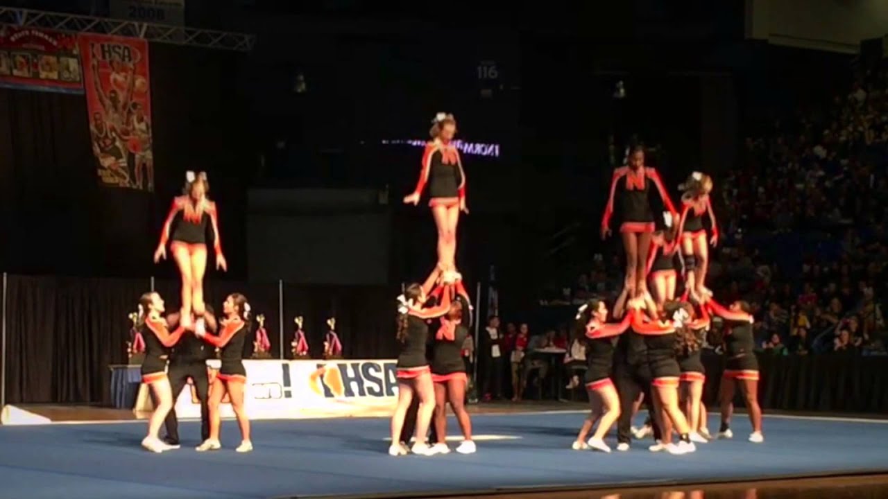 Normal Community High School performs at IHSA State Cheer Competition ...