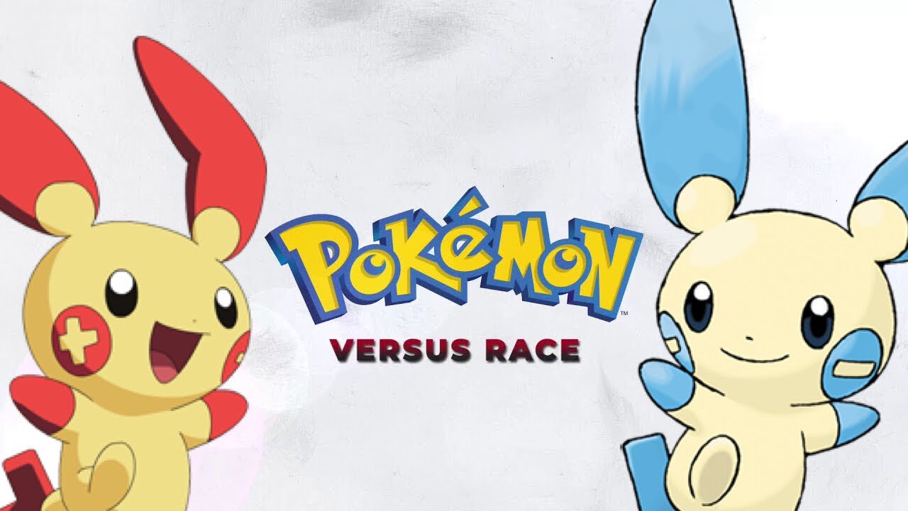 CUTE Pokémon Marble Race: Plusle vs Minun | Pokemon Rush - YouTube
