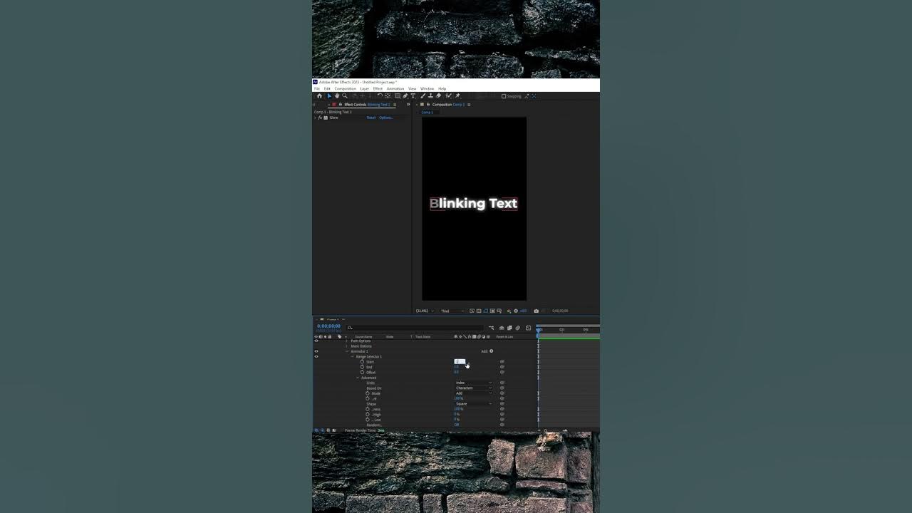 Blinking Text | After Effects Tutorial - YouTube