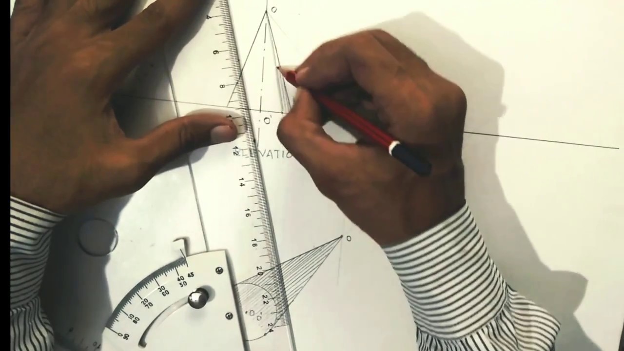 Shadow of Cone/ Basic of "Shades and Shadow" in Architectural Drawing ...