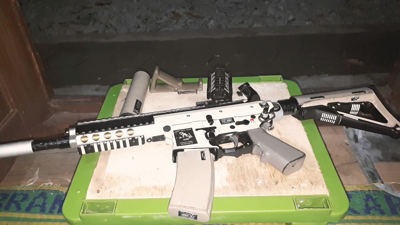 Review Unit Airsoft Spring KAC PDW BISON custom Tan Popor CTR dan ...