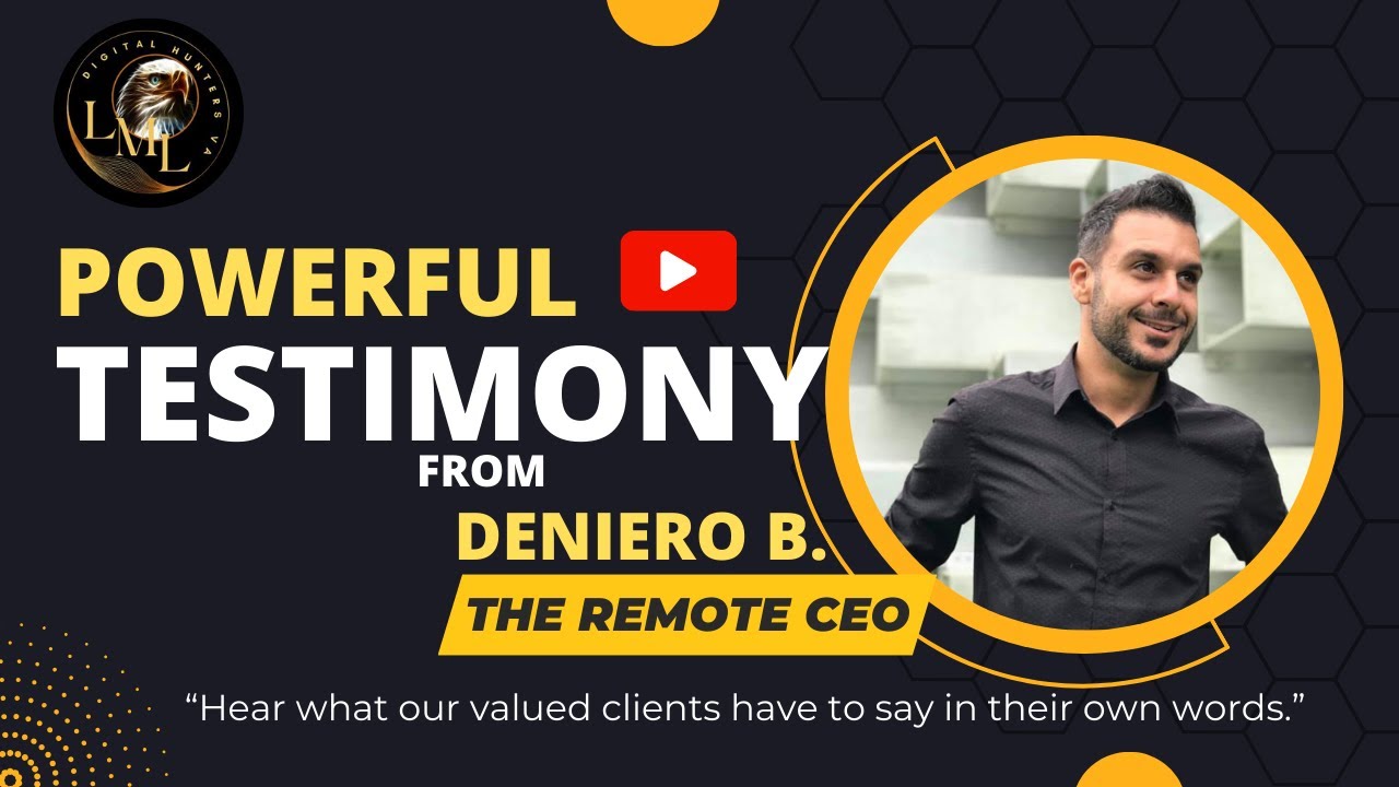 Deniero B. The Remote CEO | Powerful Testimony | LML Digital Hunters VA ...