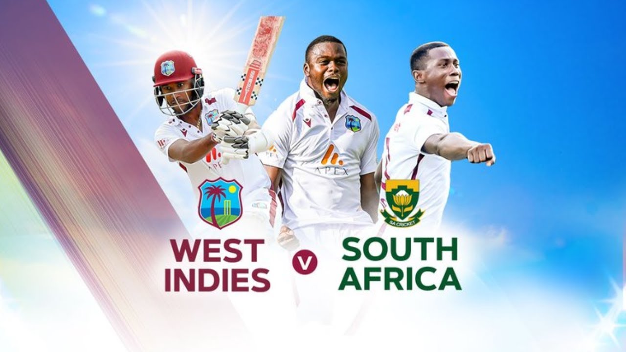 🔴 Live: South Africa vs West Indies – TEST Match | WI vs RSA Live ...