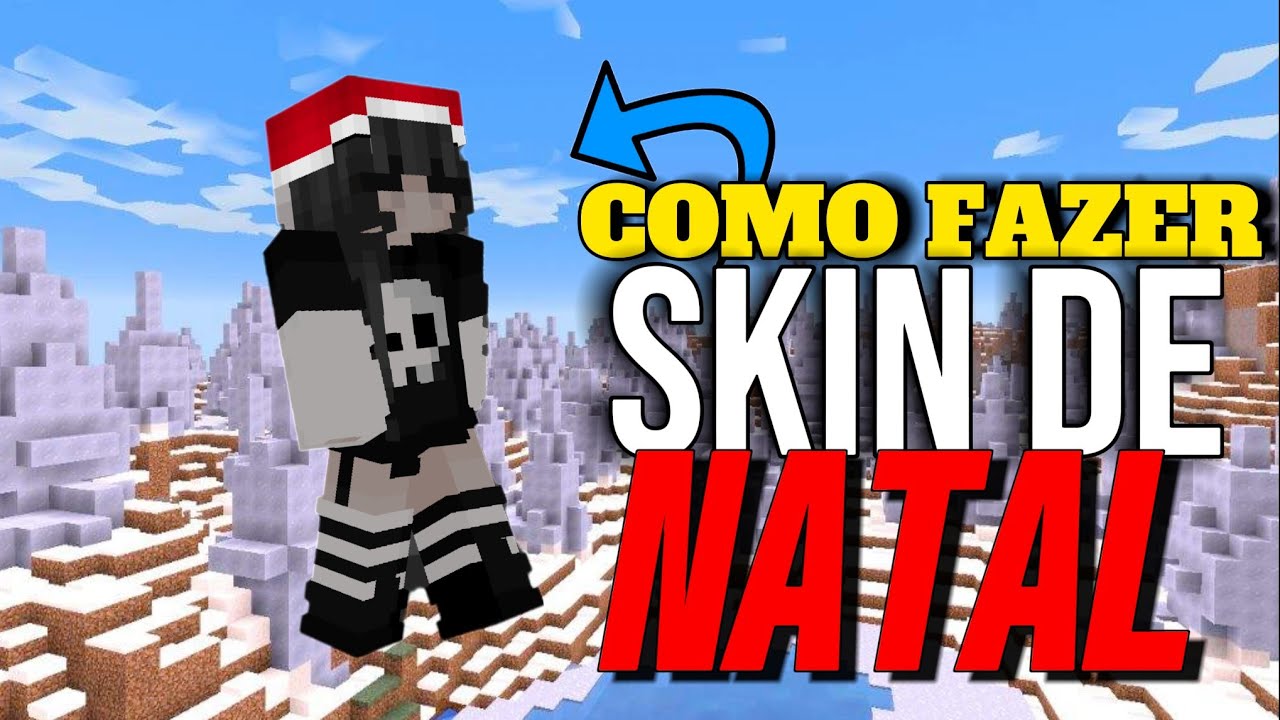 COMO COLOCAR UM GORRO DE NATAL NA SUA SKIN DO MINECRAFT - YouTube
