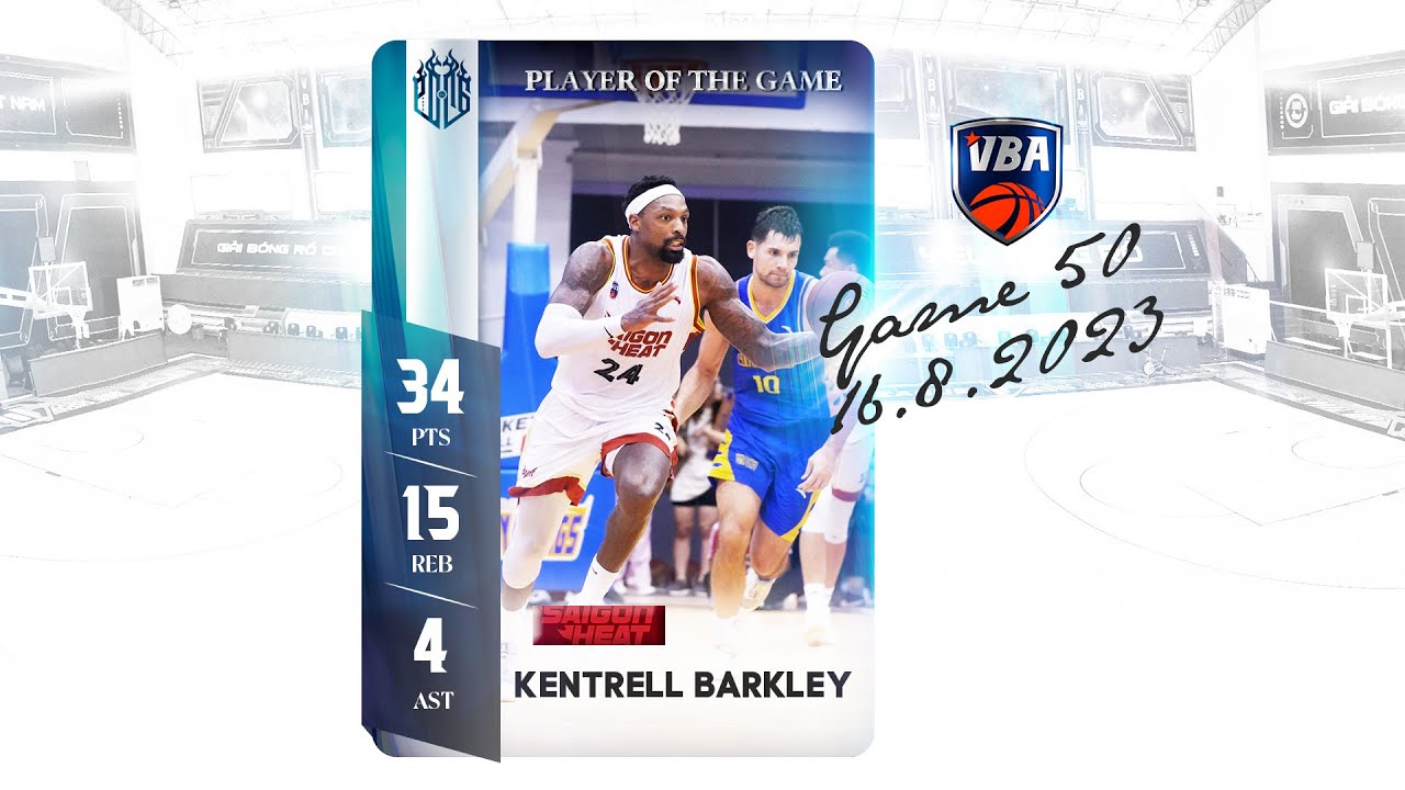 Game 50 - Player of The Game: Kentrell Barkley (36 PTS - 15 REB - 4 AST ...