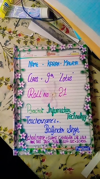 computer science ki practical file Information technology class 9 &10 ...