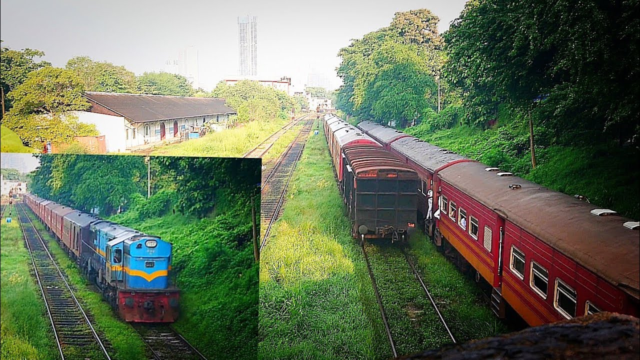mixed train and passenger train crossing each other 🚇 | class m10 ...