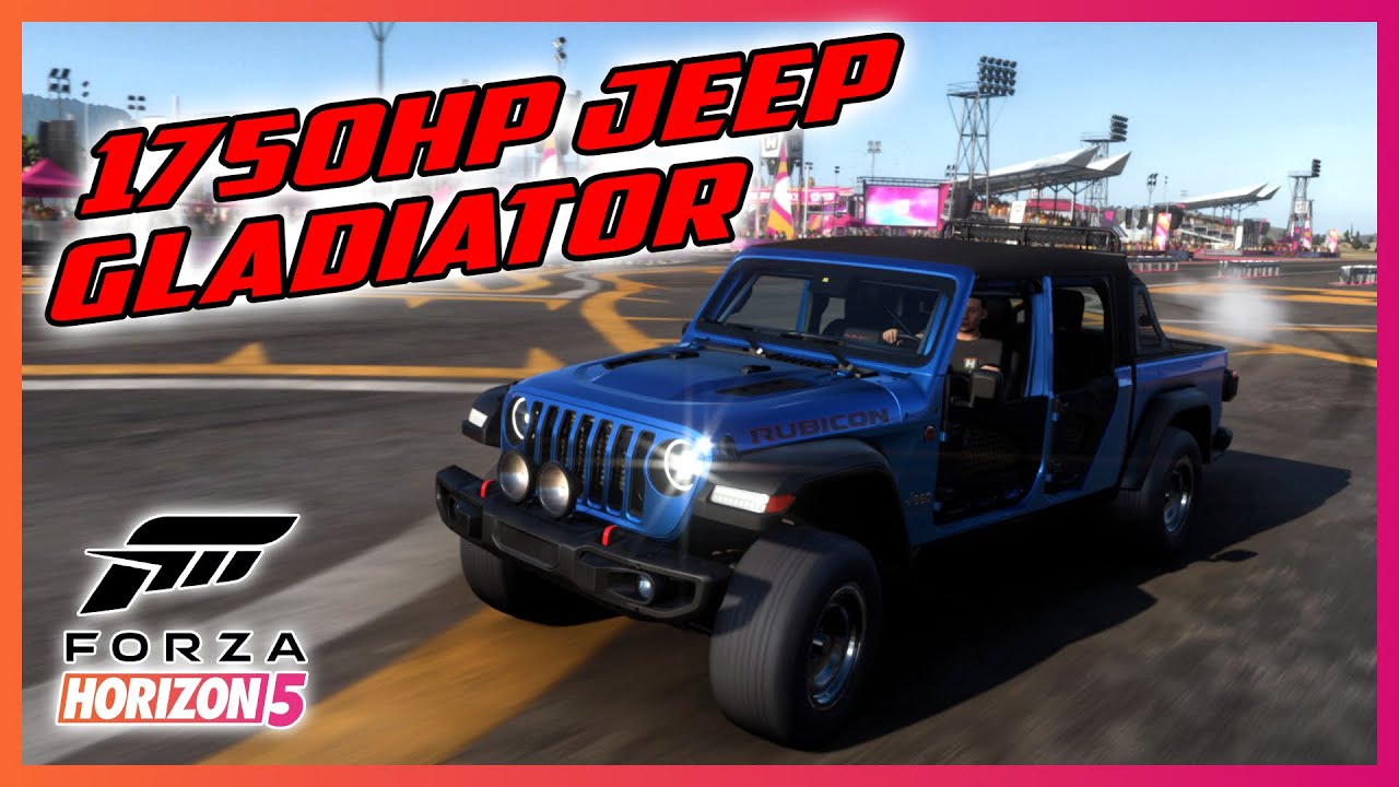 Forza Horizon 5- 1750HP Jeep Gladiator (Gladiator Customization) - YouTube