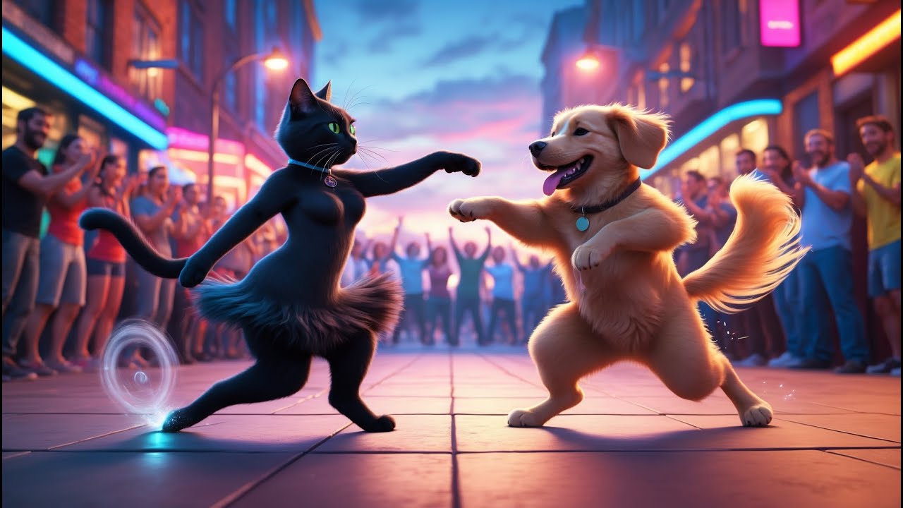 Amazing Street Dance 💕🥰😅 #cat #dog #dance #funny #animals - YouTube