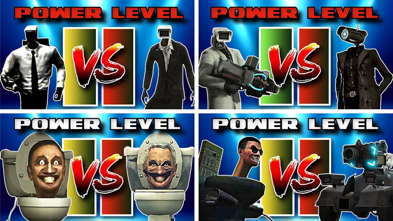COMPILATION Skibidi Toilets POWER LEVELS ALL 13-16 episode - YouTube