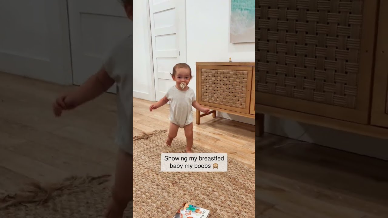 Showing My Breastfeeding Baby My B00bs 😅 #shorts - YouTube