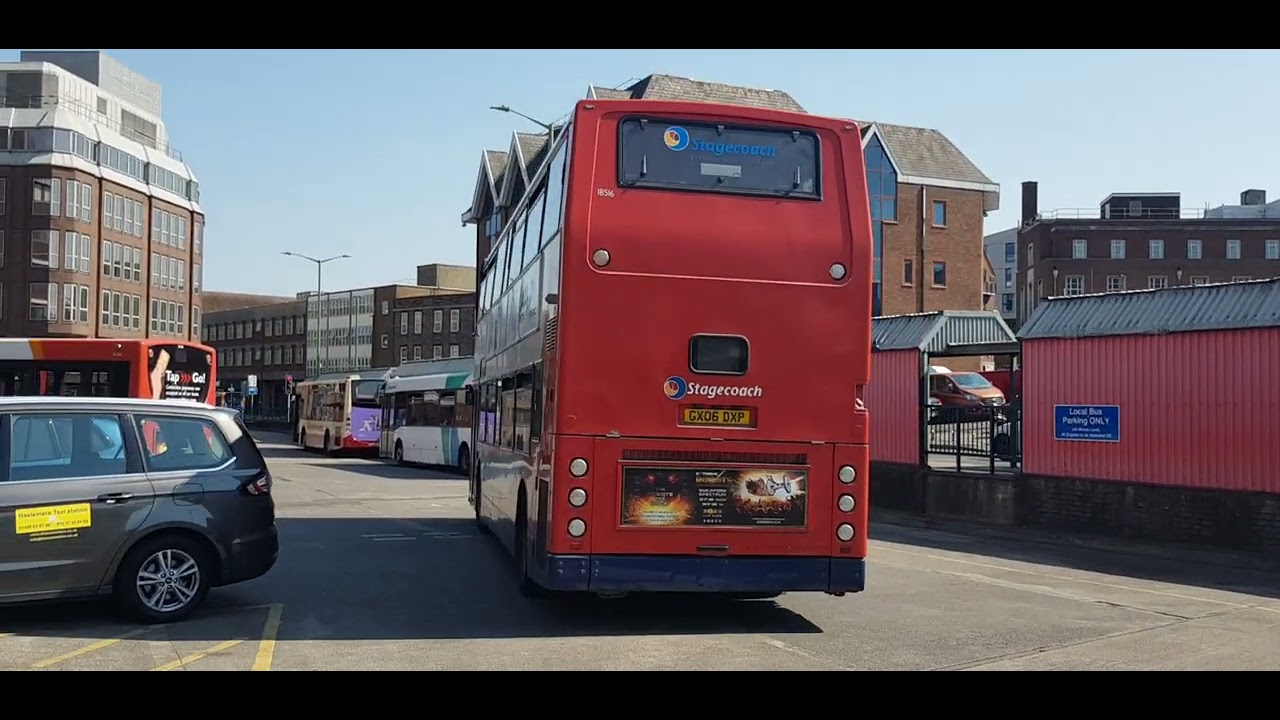 Here is the stagecoach bus 18516 on the number 1 in Guildford Saturday ...