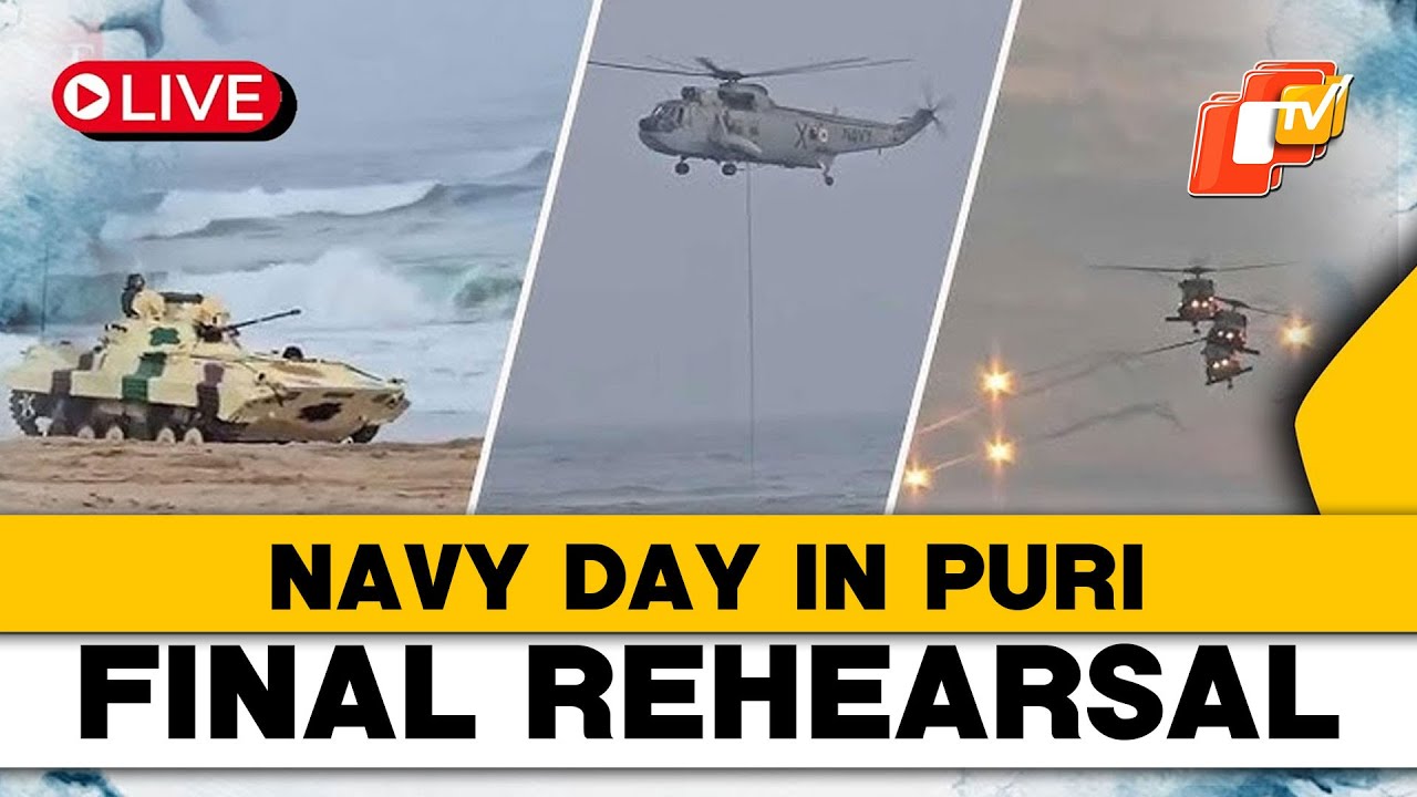 🔴Watch: Navy Day Celebrations In Puri, Odisha | Final Full-Dress ...
