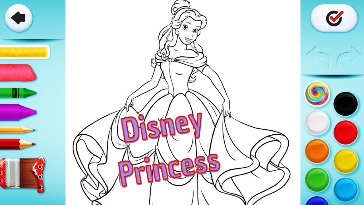 How I Magic Coloured - Colouring Disney Princesses - YouTube