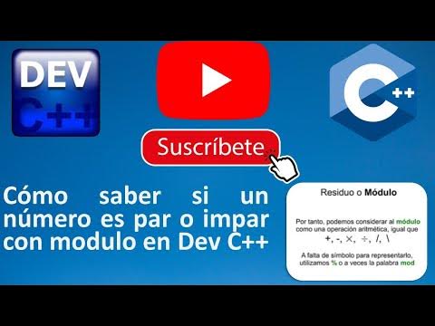 Cómo saber si un número es par o impar con modulo C++ - YouTube
