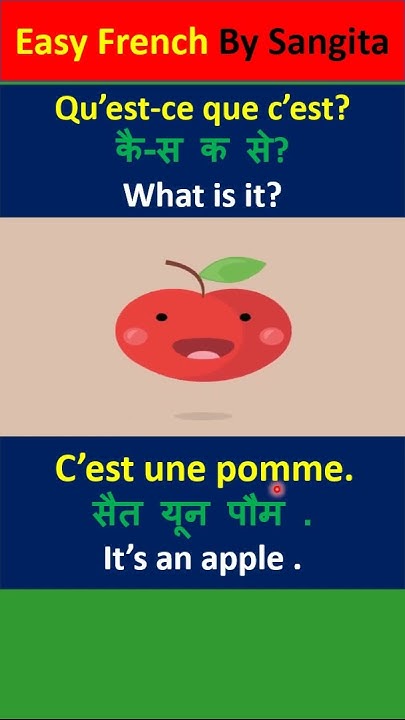 French Vocabulary-Apple//Apple In French Vocab//#apple #easyfrench # ...