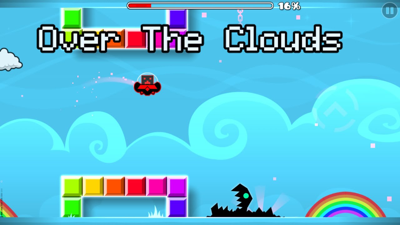 Geometry Dash - Over The Clouds 100% Completo! ☁️🎮 - YouTube