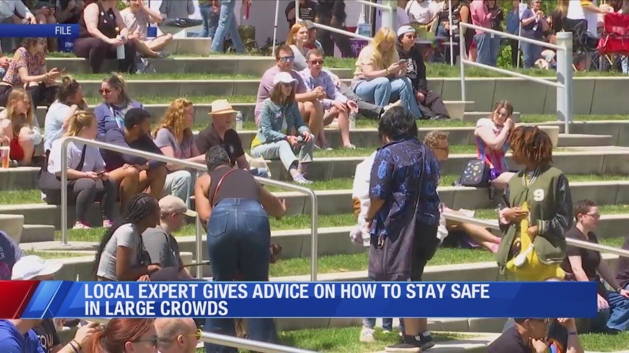 Local expert shares safety tips when in large crowds - YouTube