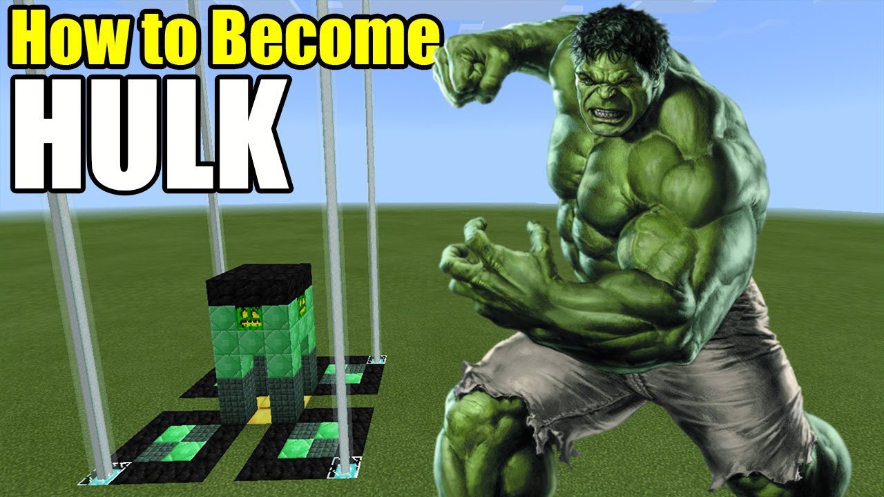 How to Become HULK | Minecraft PE - YouTube