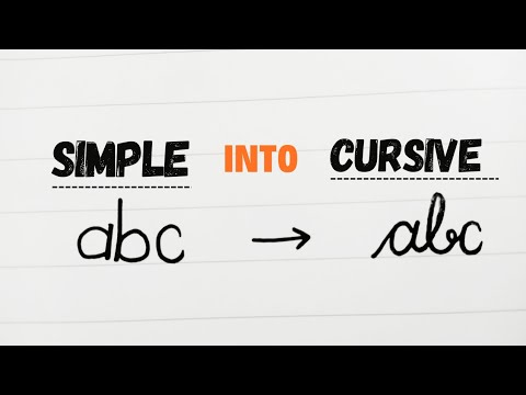 Simple writing into cursive writing|English writing skills|# ...