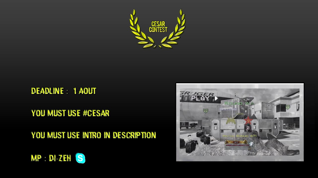 César Contest [OPEN] - YouTube