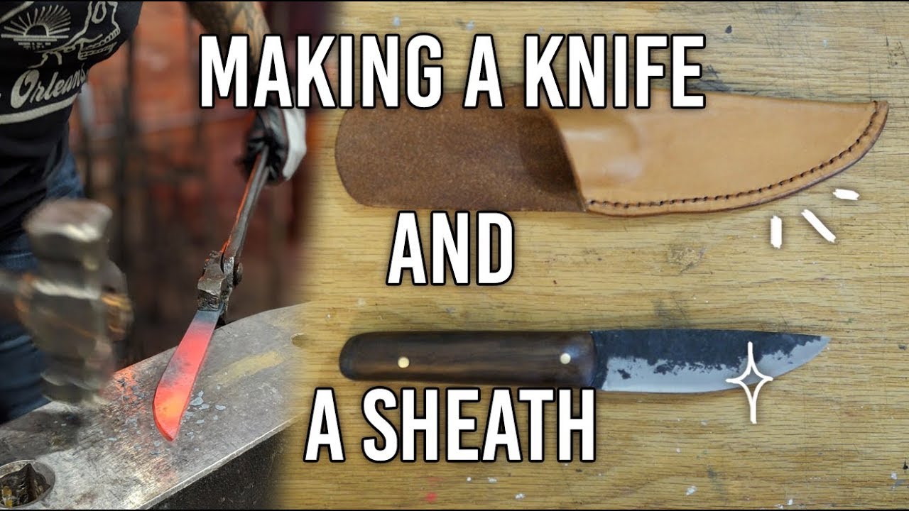 Finishing my Spring Make Knife and Making a Leather Sheath for It ...