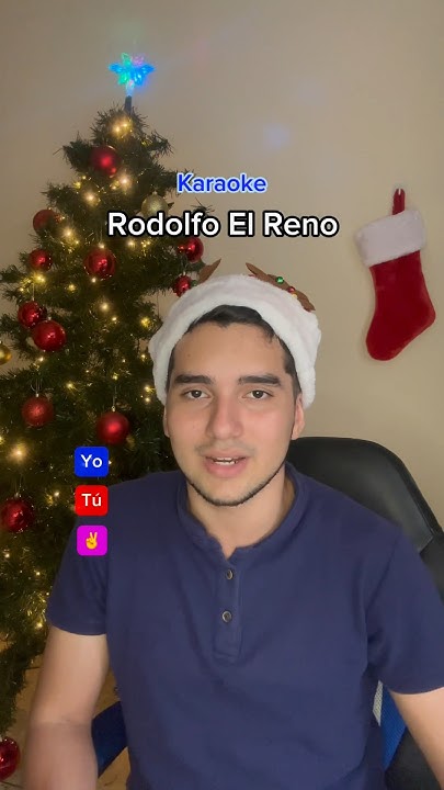 Rodolfo El Reno 🦌 (Canta con Pipe 🎅) #christmas #karaoke #shorts - YouTube