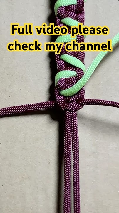 Create Great Thread Rope Bracelet | S31 | Paracord Knot | DIY | Handicraft | Tutorial - YouTube