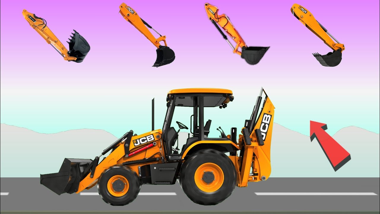 CORRECTLY GUESS THE EXCAVATOR JCB CONSTRUCTION VEHICLE (JCB) - YouTube
