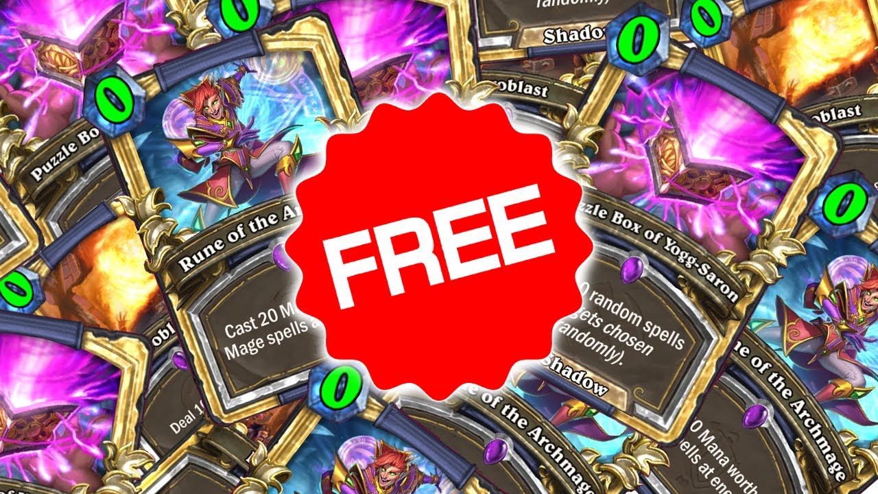 Hearthstone: Selling GIANT spells for free - YouTube