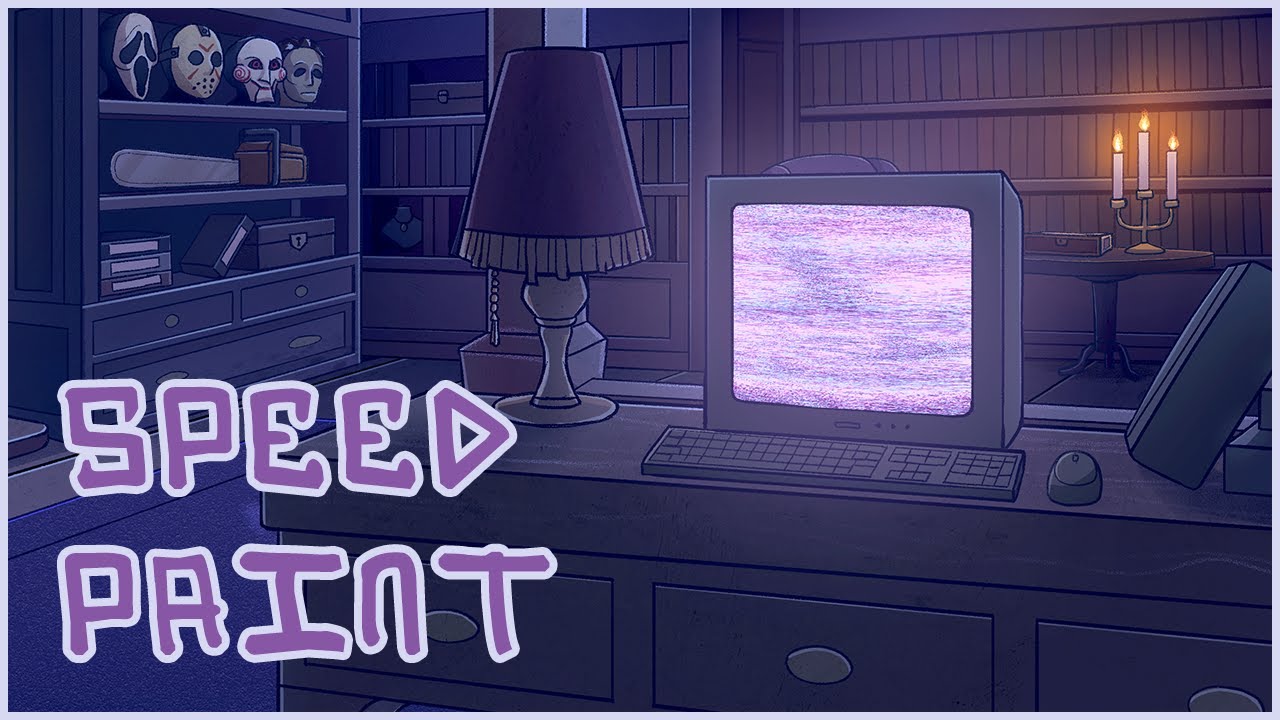 Speedpaint - Catakemie Stream Background [Commission] - YouTube