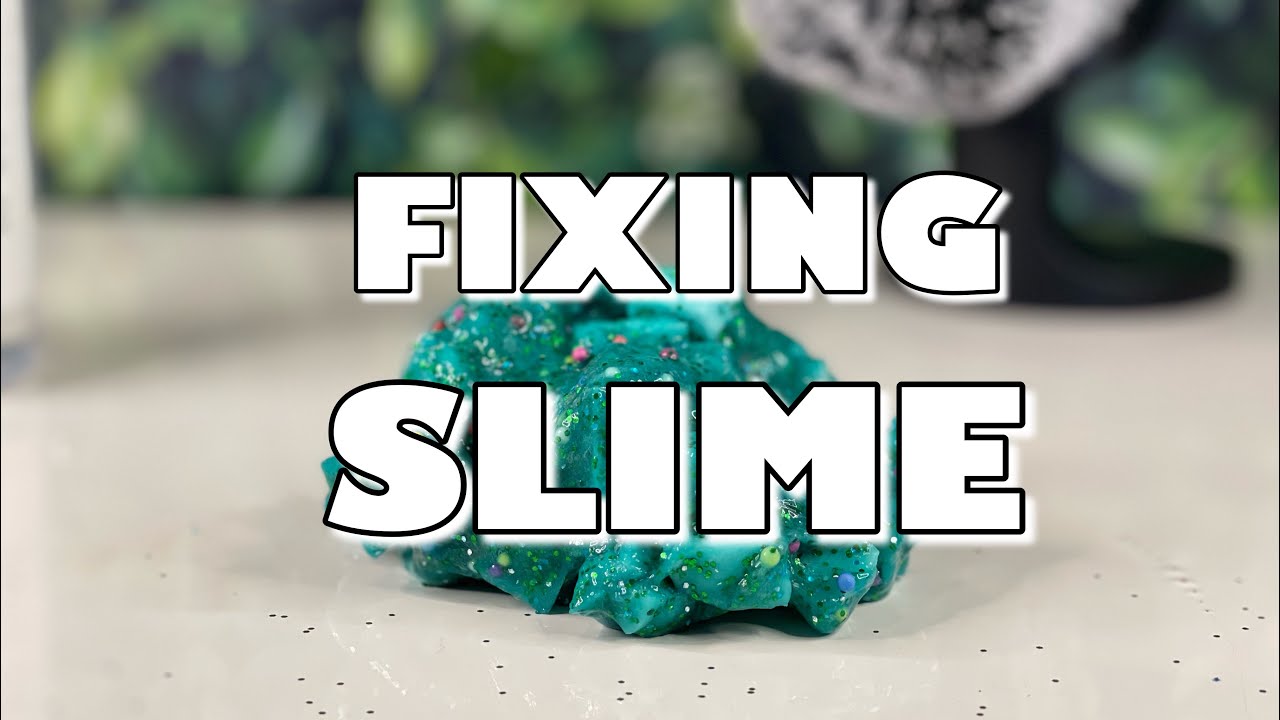 FIXING old SLIME (relaxing ASMR) #oddlysatisfying - YouTube