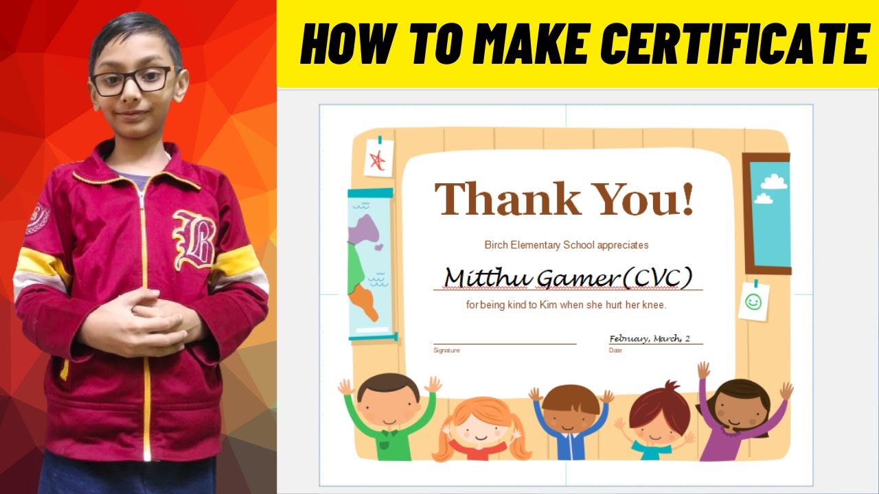 How To Make Certificate From Publiser | By CVC | 😋 - YouTube