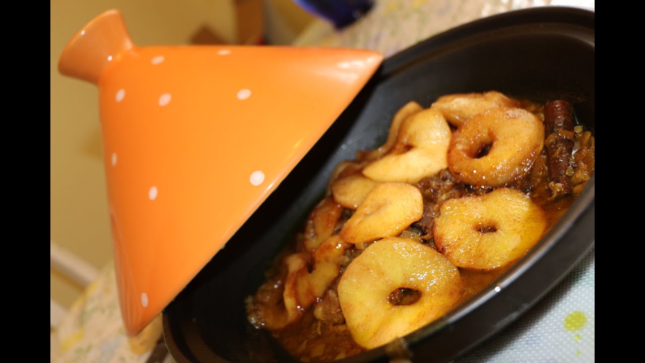 Tajine Traditionnel Marocain aux Pommes/Moroccan Apple Tagine طاجين ...