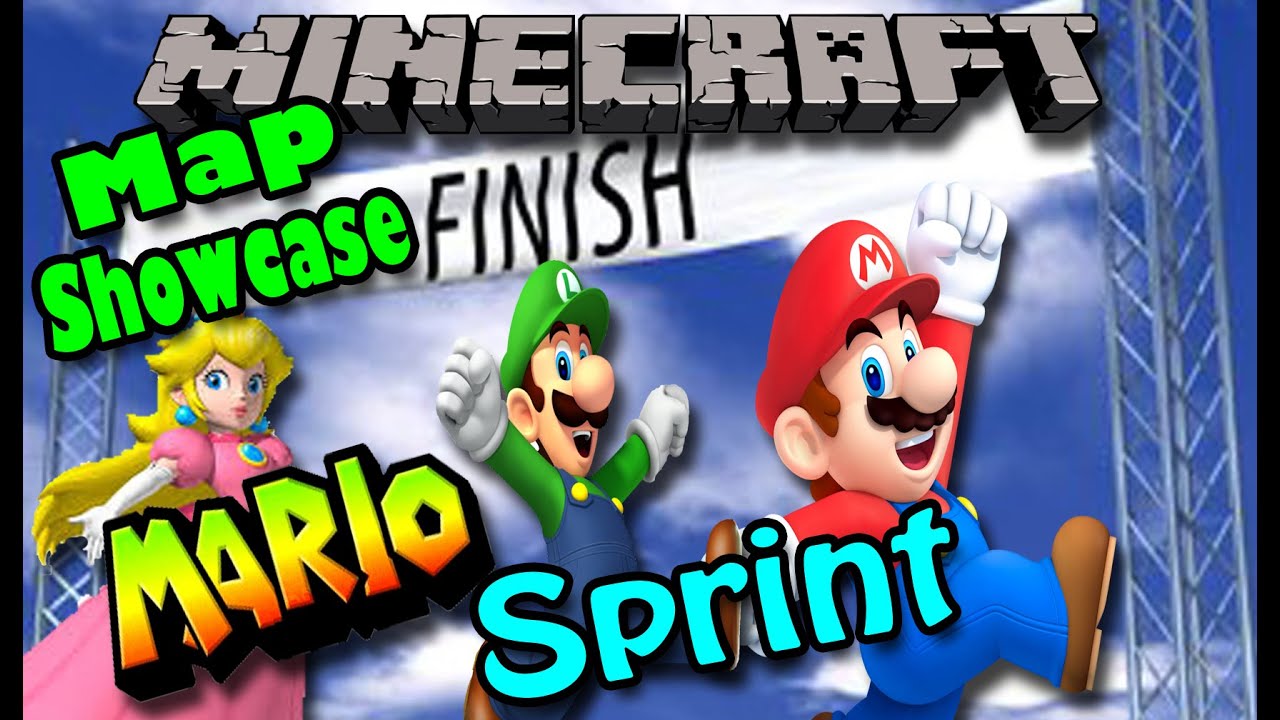 Mario Sprint Minecraft Map Showcase (Minecraft 1.8 + Super Mario Resource Pack & Download) - YouTube