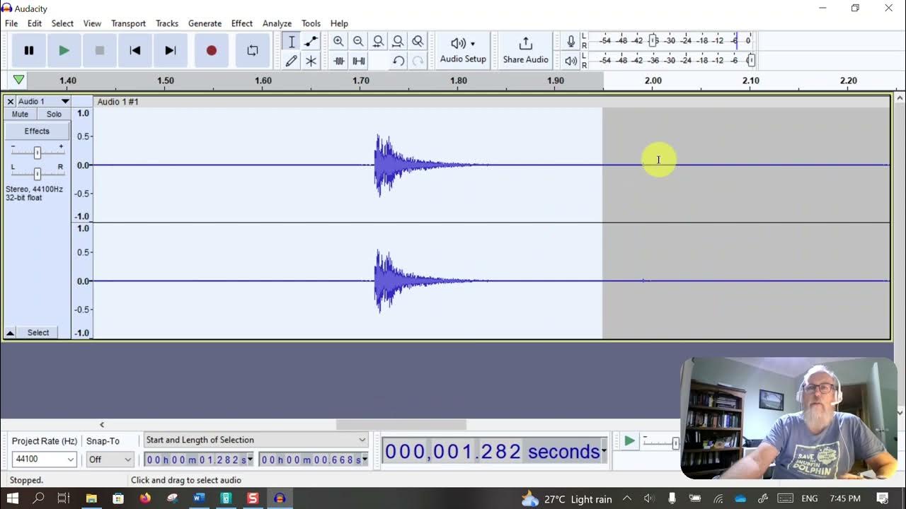 Audacity Timing Experiment - YouTube