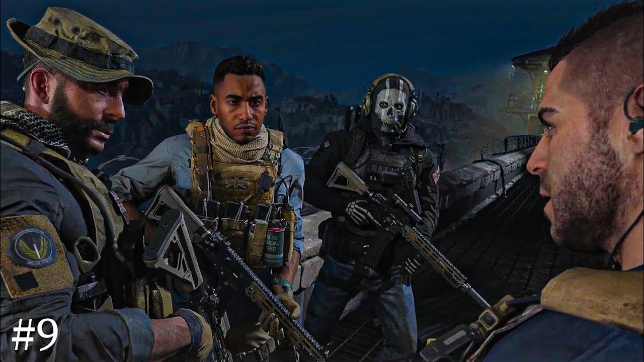 Prison Break with Squad...COD MW2 Hard Difficulty Walkthrough - YouTube