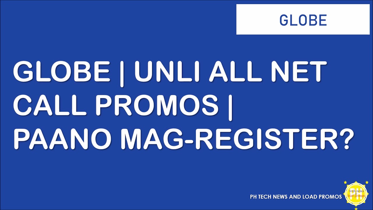 UNLI CALL ALL NETWORKS | GLOBE - YouTube