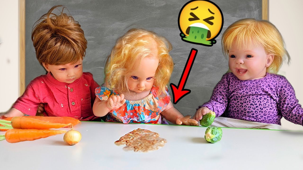 Reborn Girl Maggie THROWS UP DURING COOKING CLASS - YouTube