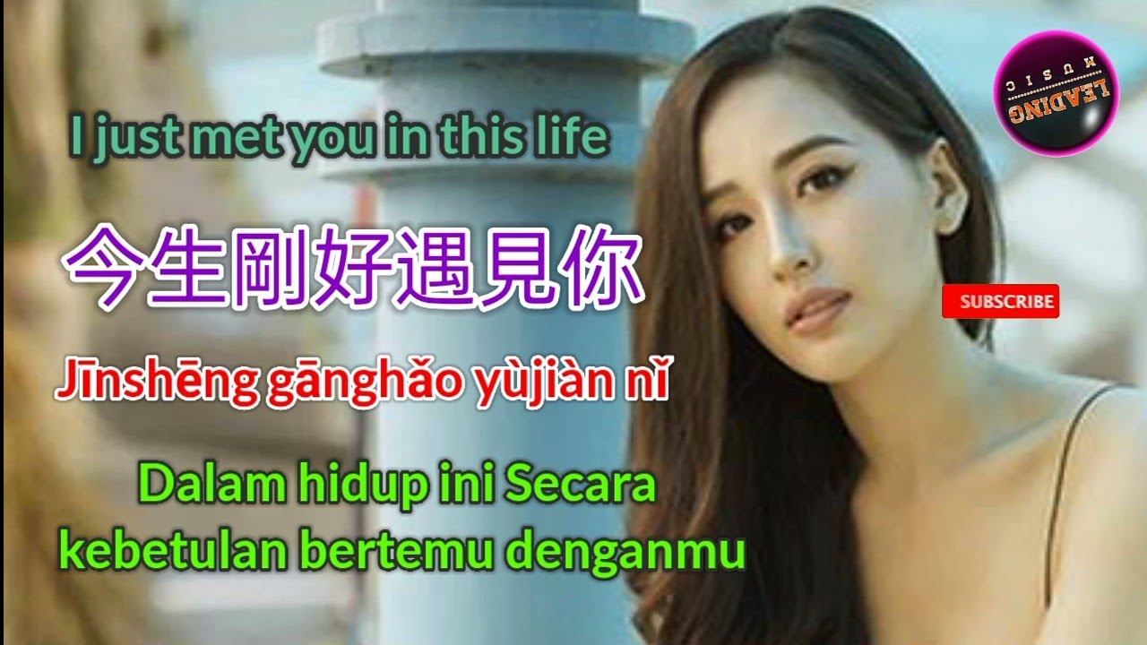 Jin sheng gang hao yu jian ni 今生剛好遇見你 terjemahan Pinyin,English,Indonesian - YouTube