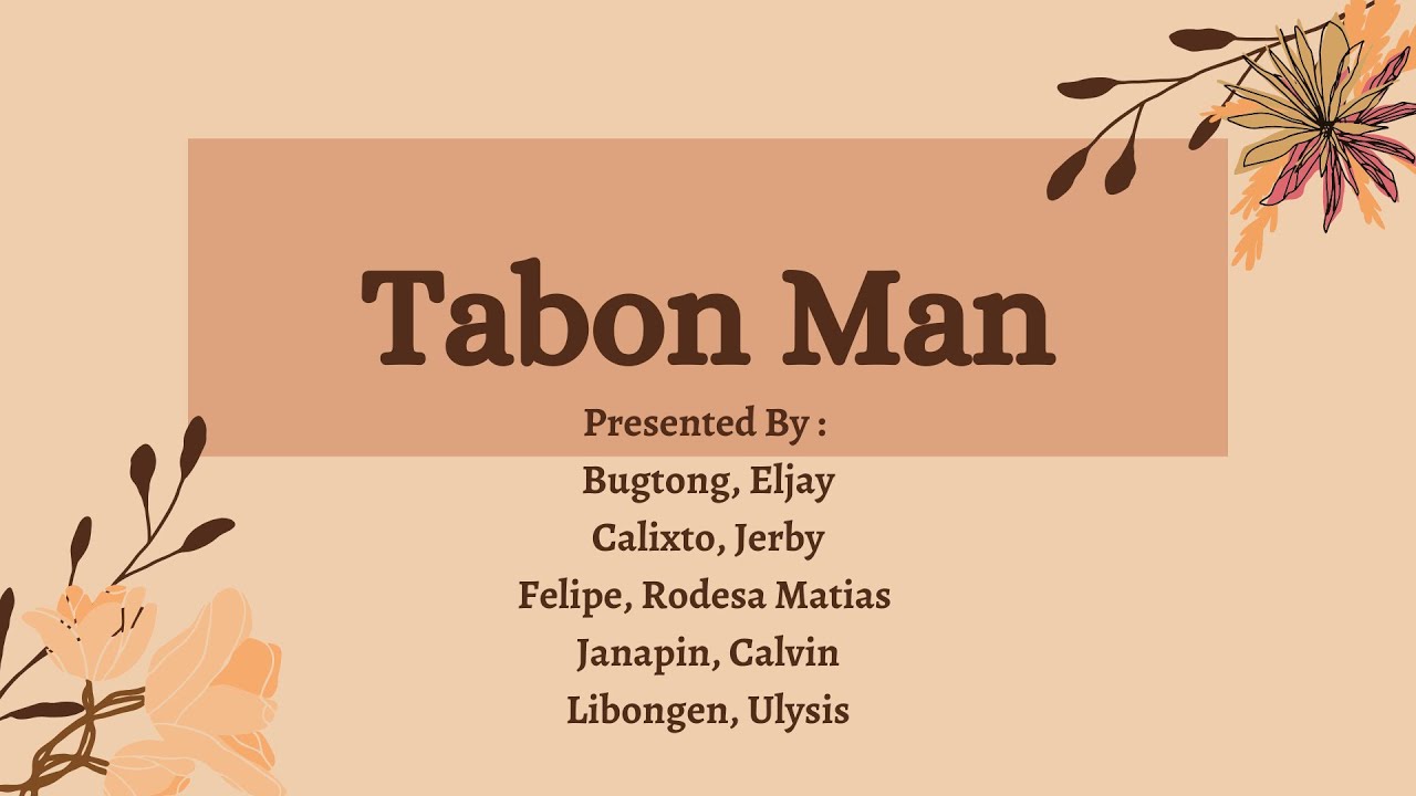 RPHIST Activity 3 - Tabon Man - YouTube