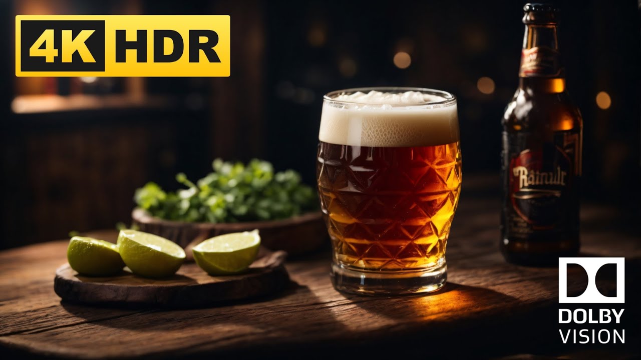 Refreshing Drinks Provide Aesthetic Value 4K Video Ultra HD 60fps Dolby ...