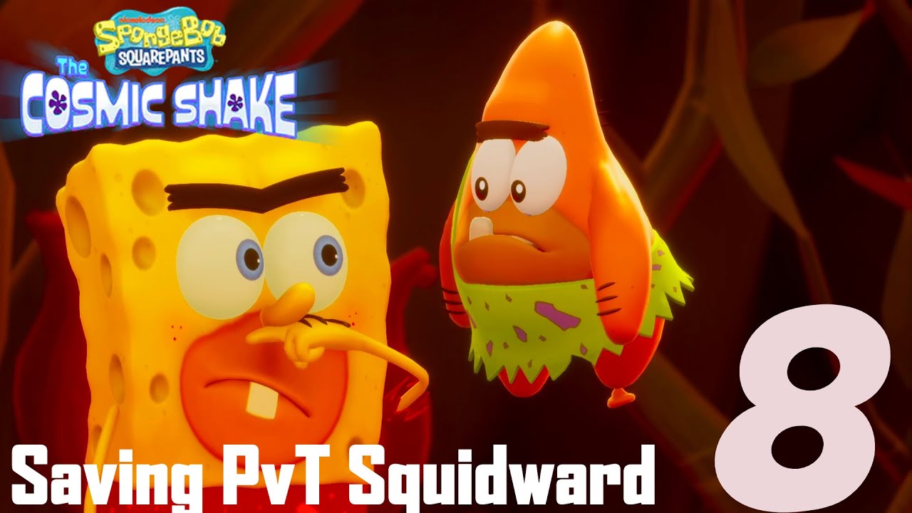 SpongeBob SquarePants: The Cosmic Shake Cave sponge save squidman and ...
