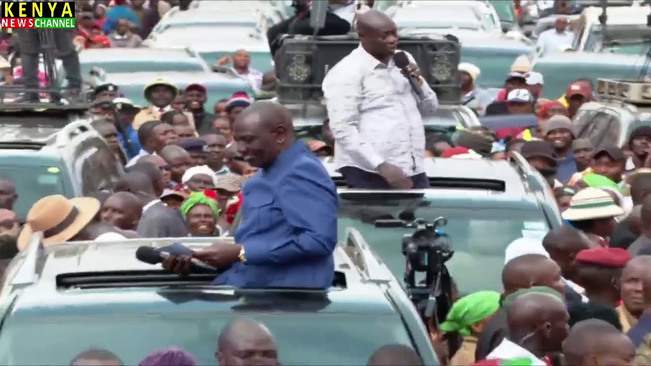 GACHAGUA EMOTIONAL SPEECH AT HIS HOME IN NYERI WITH RUTO - YouTube
