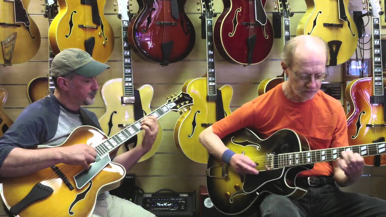 Larry Maltz on his Palen Archtop & Bob Devos on an Eastman AR371CE @ Guitars 'n Jazz - YouTube
