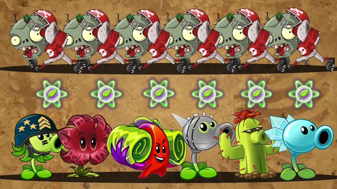 PvZ 2 Challenge - How Many Plants Can Defeat Shield Big Head All-Star ...