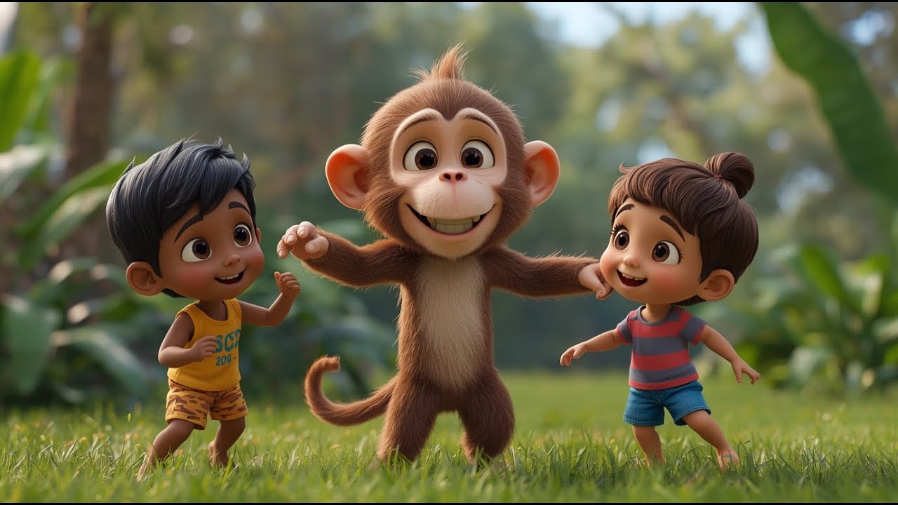 Gibber Gibber Monkey Dance 🐒 | Fun Animal Dance Party Song for Kids ...