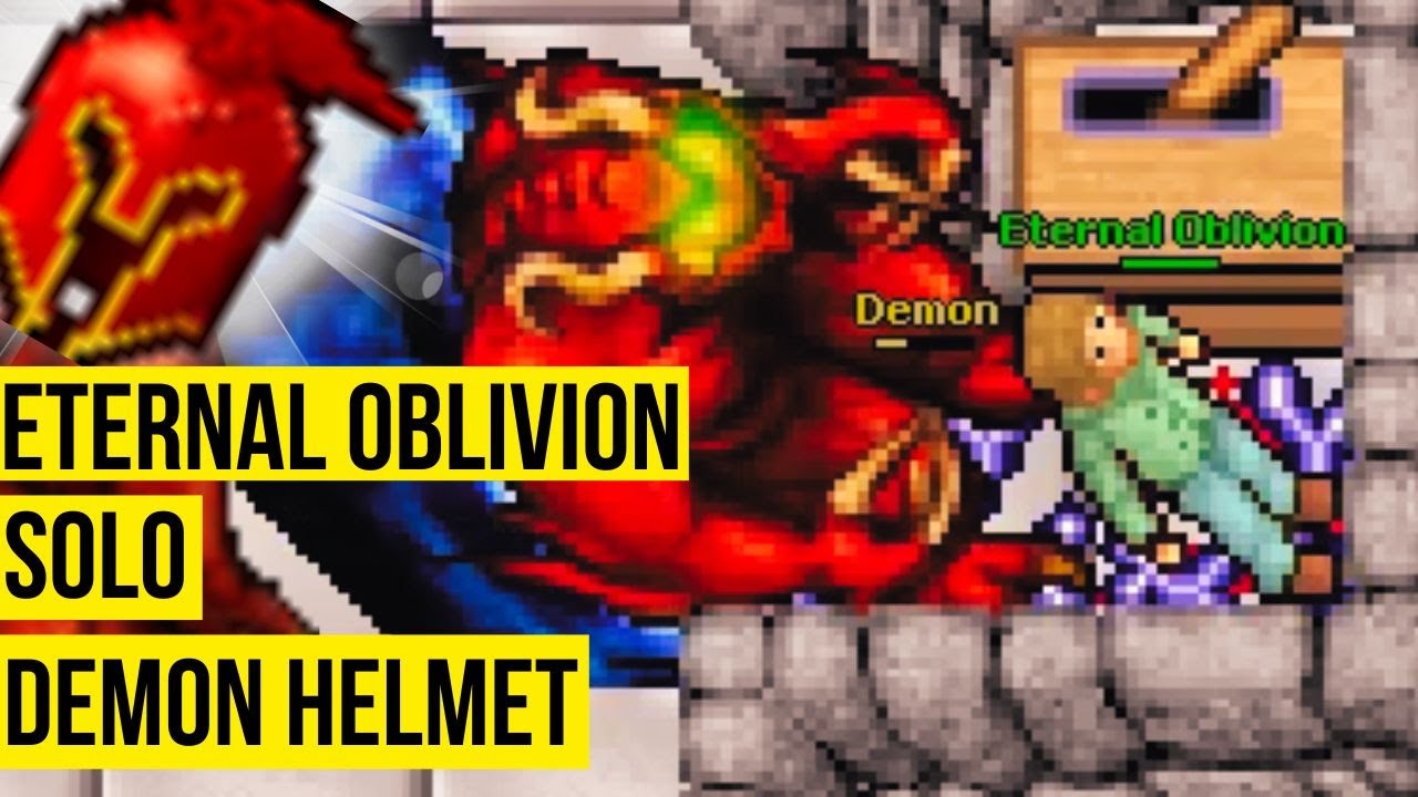 Tibia Retro - ETERNAL OBLIVION SOLO DEMON HELMET (7.4 AMERA 2005) - YouTube