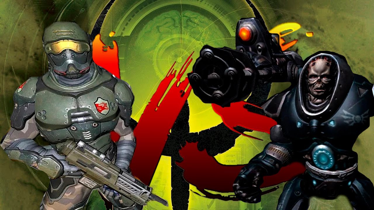 Marine vs Gladiator - QUAKE 4 Monster Infighting - YouTube