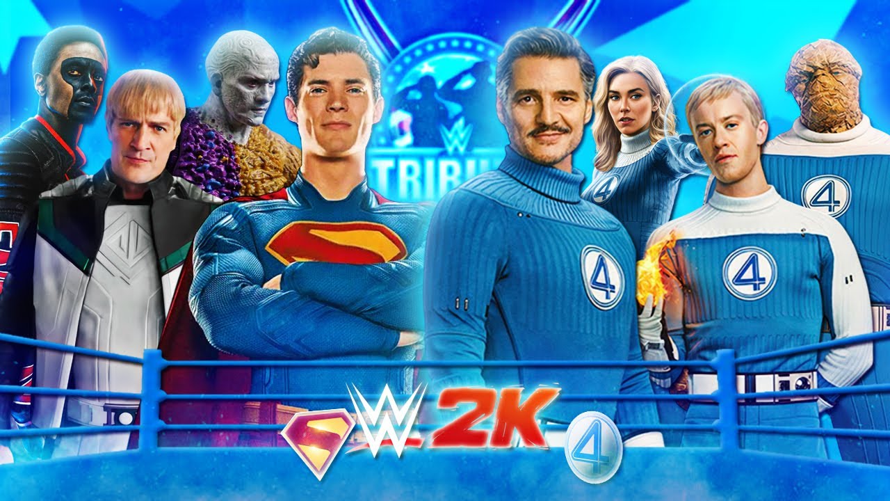 Superman & Justice Gang vs. Fantastic Four | 8-Man Tag Team Match - WWE ...